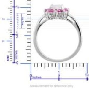 Jewelry | Lab Created Opal Simulated Pink Diamond Ring | Poshmark